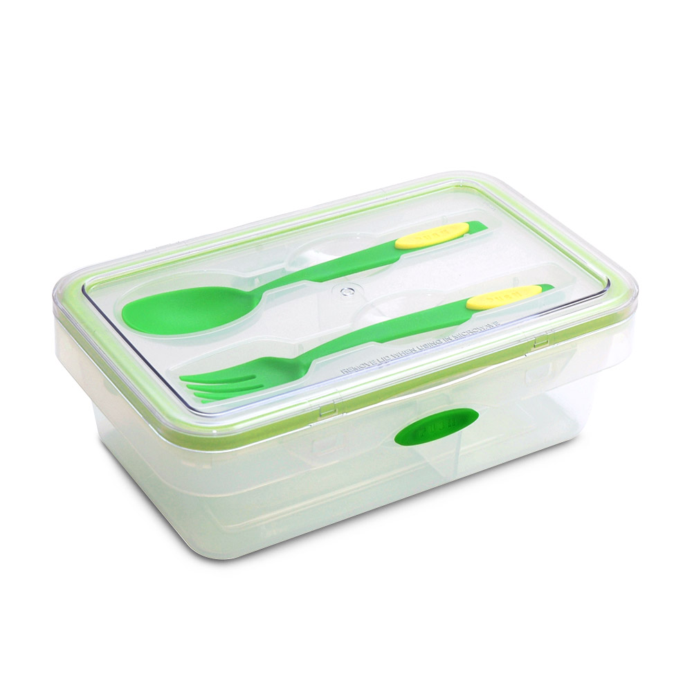Rectangular shape lunch box (980ML)with fixed compartment – FMC